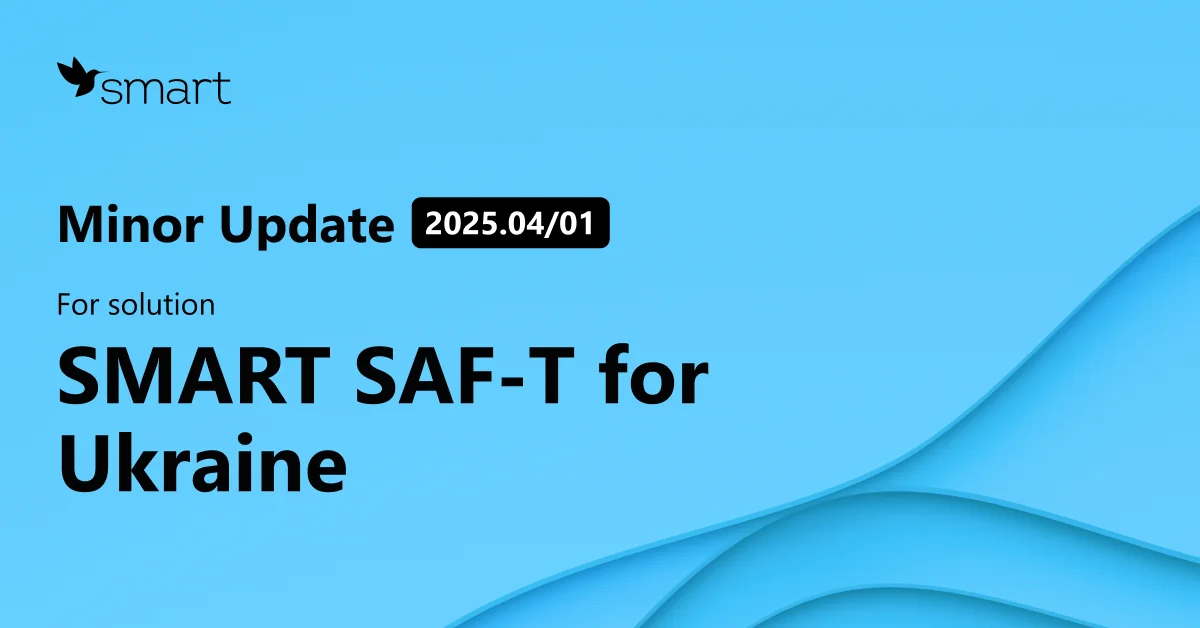 Minor update 2025.04/01 for solution SMART SAF-T for Ukraine – SMART ...