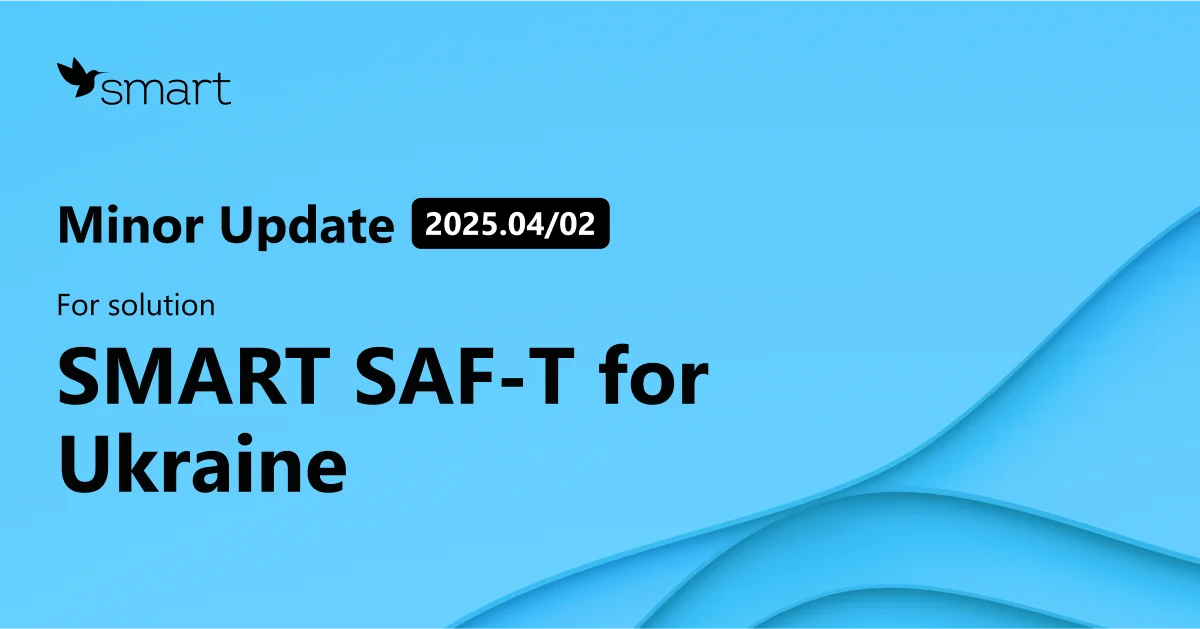 Minor update 2025.04/02 for solution SMART SAF-T for Ukraine – SMART ...